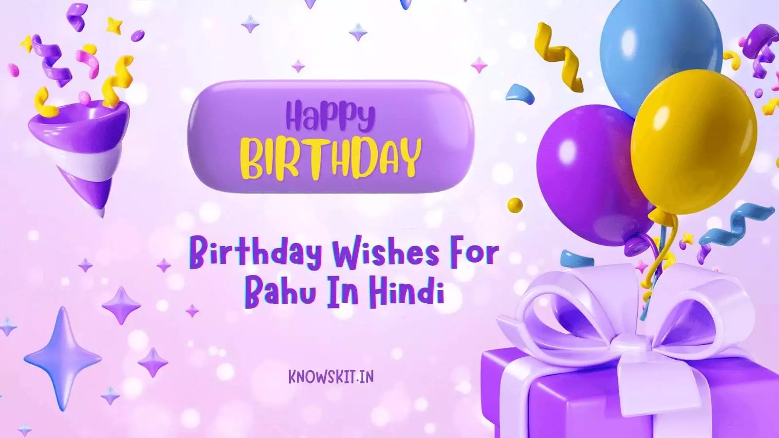 60+ Birthday Wishes For Bahu In Hindi With Images - Hindi Kit